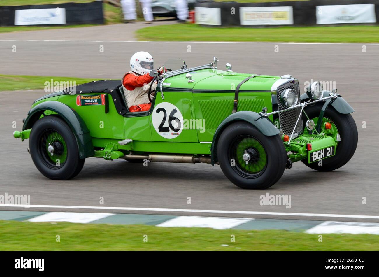 Talbot AV 105 classic, vintage racing car competing in the Brooklands ...