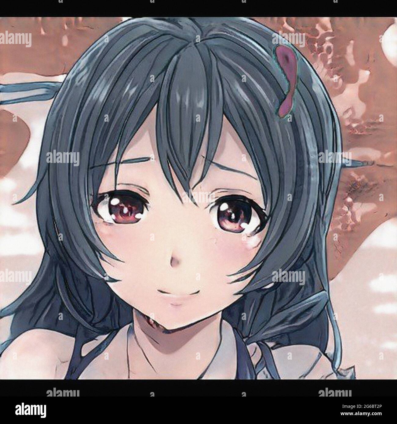 Anime character portrait illustration art Stock Photo - Alamy