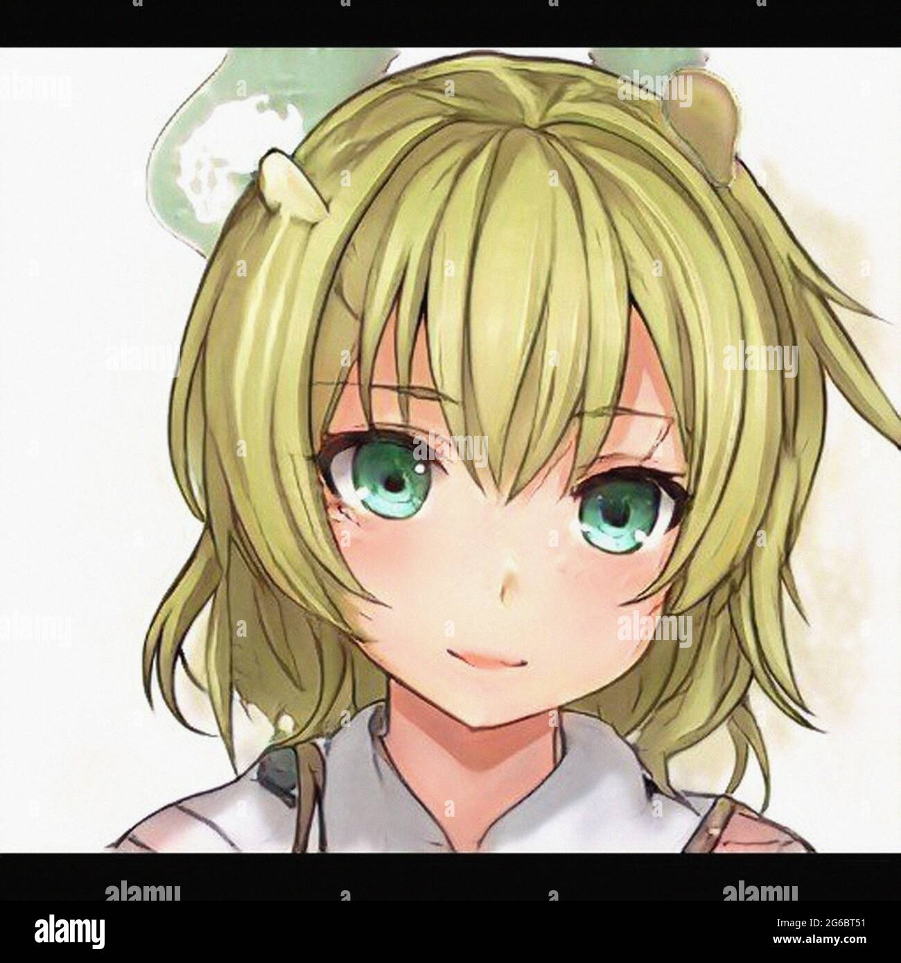 Anime character portrait illustration art Stock Photo - Alamy