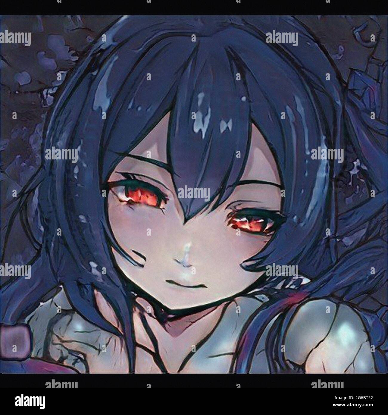 Anime character portrait illustration art Stock Photo - Alamy