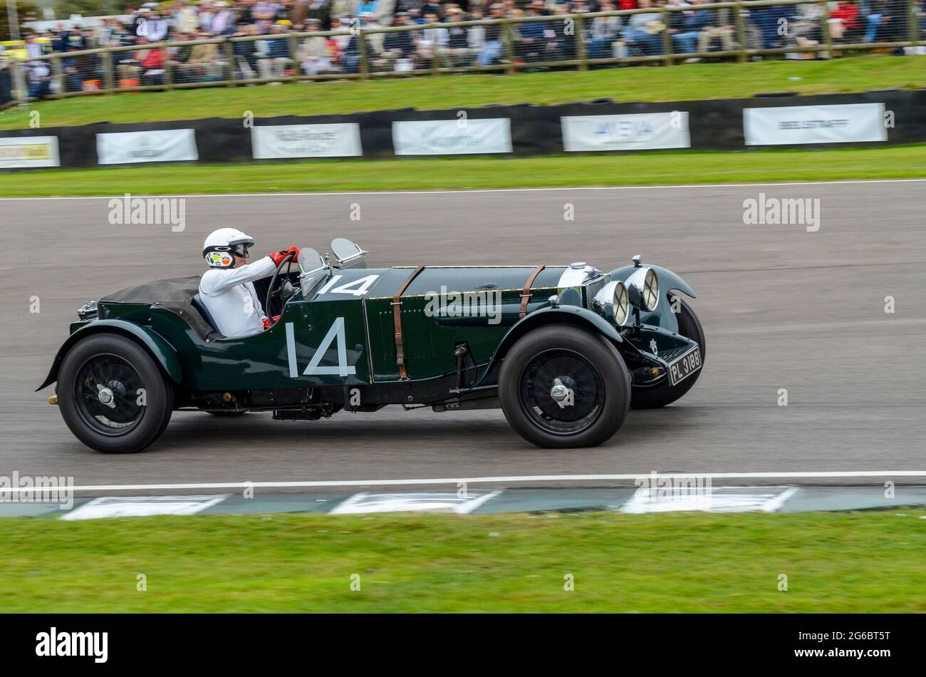 Invicta S-type low chassis vintage racing car competing in the ...
