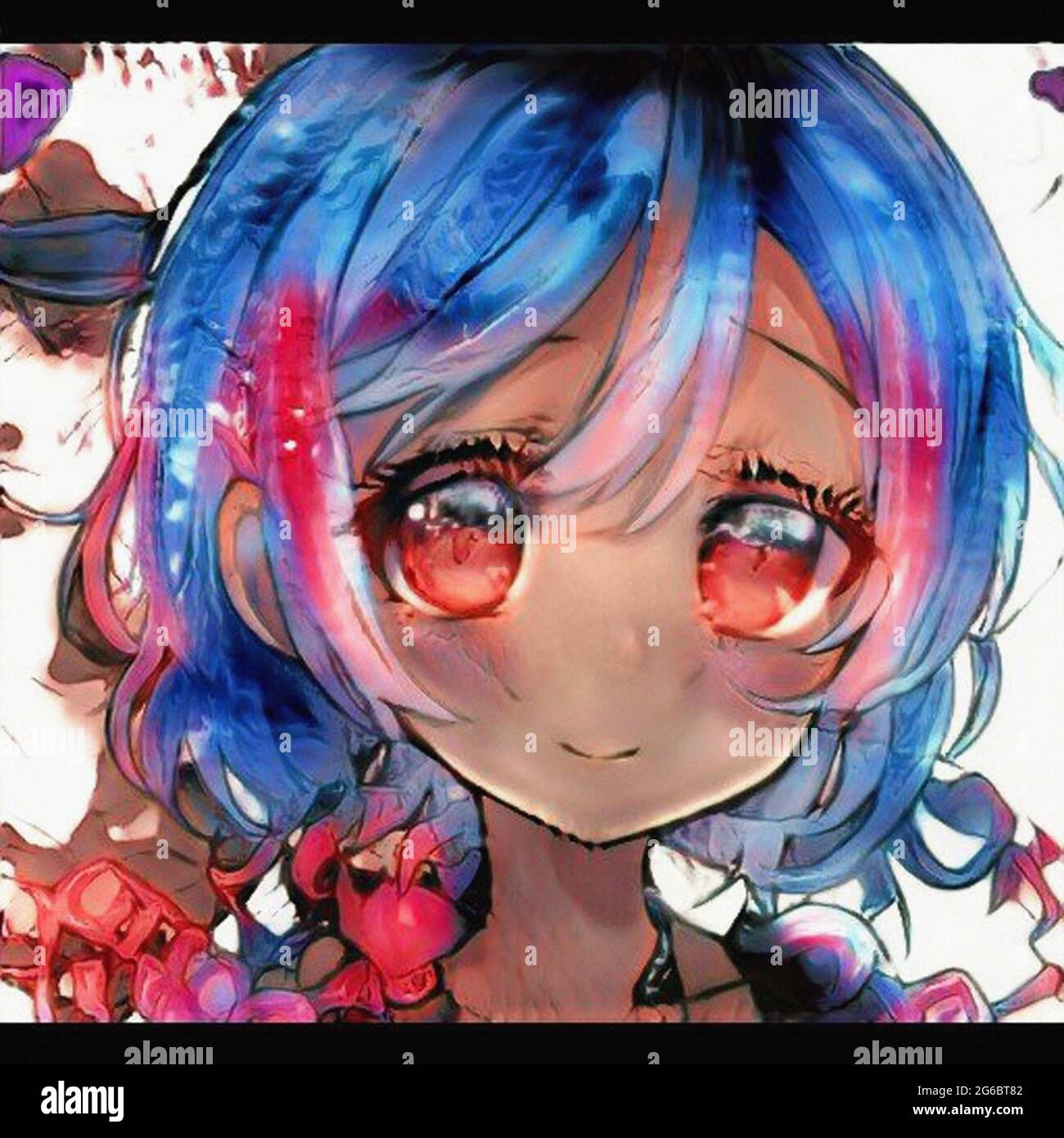 Anime character portrait illustration art Stock Photo - Alamy