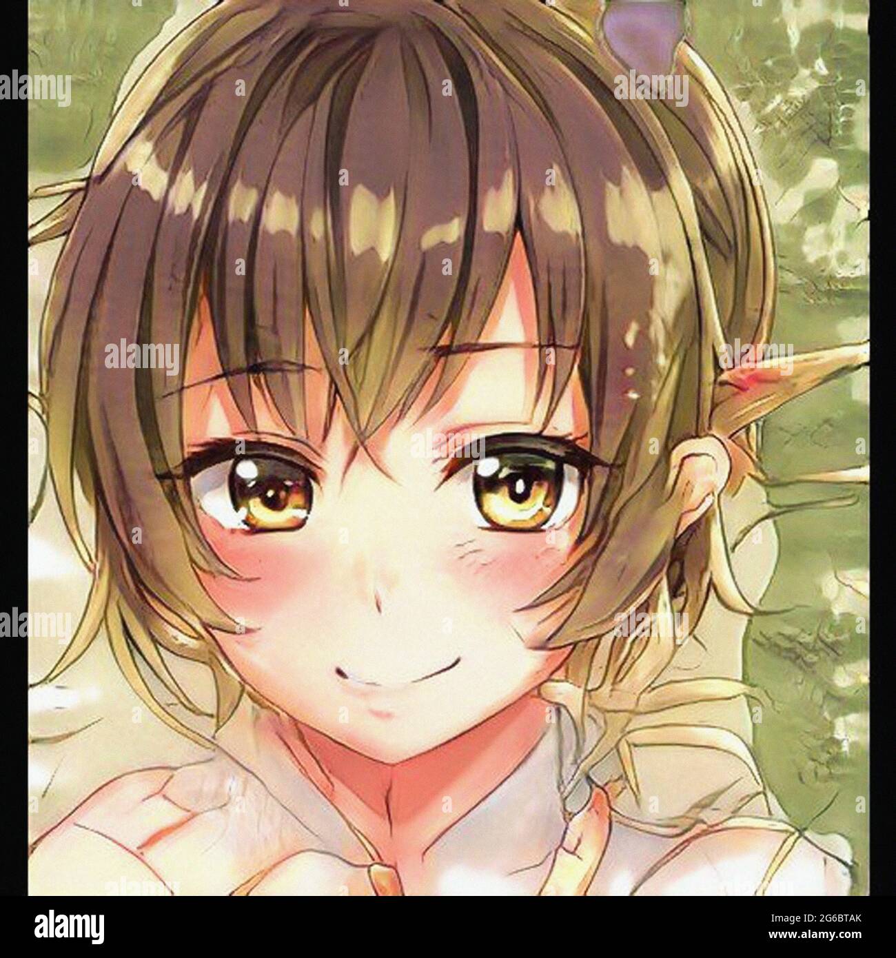 Anime character portrait illustration art Stock Photo - Alamy