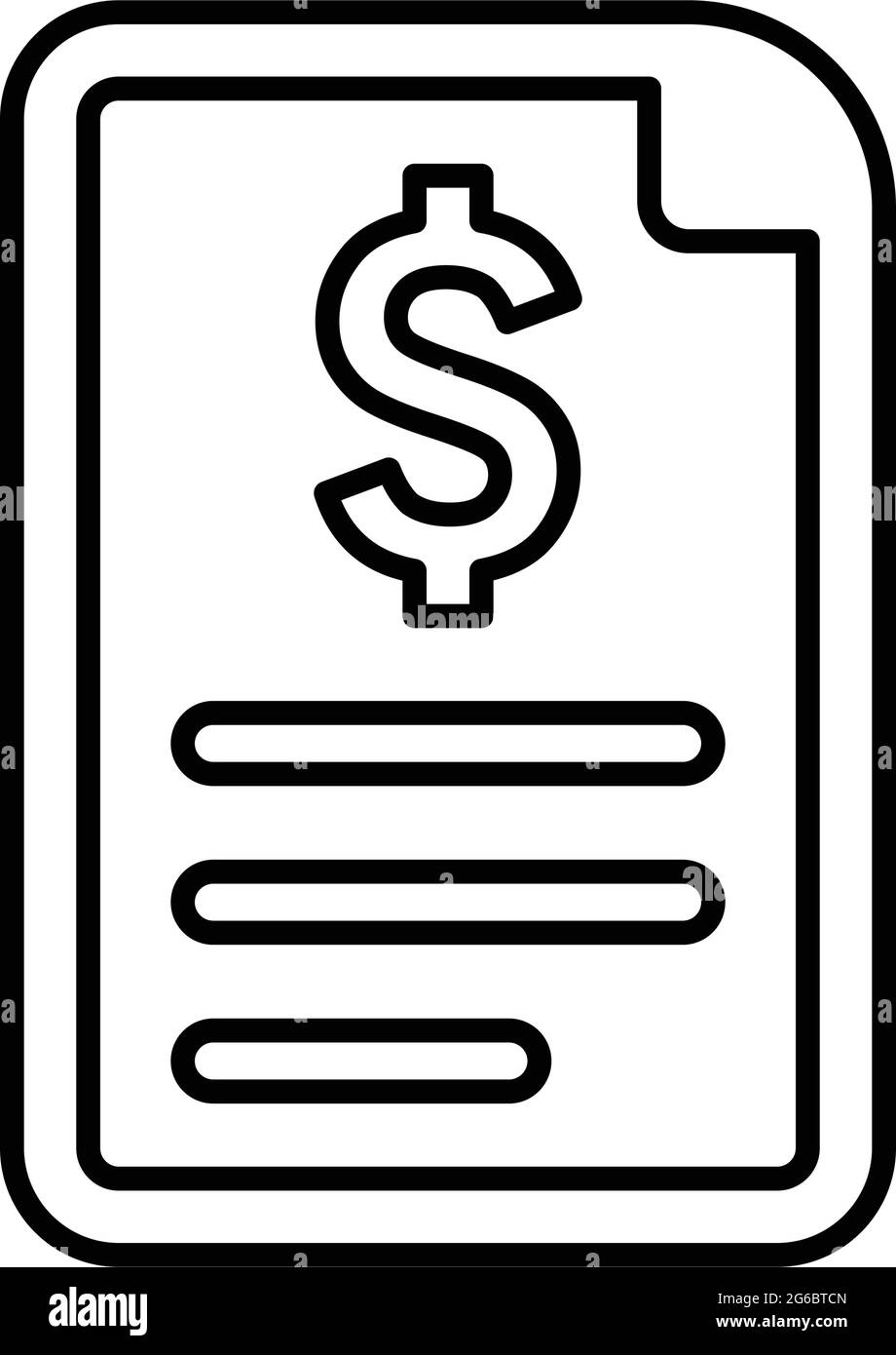 Certificate, price, agreement icon is isolated on white background. Use ...