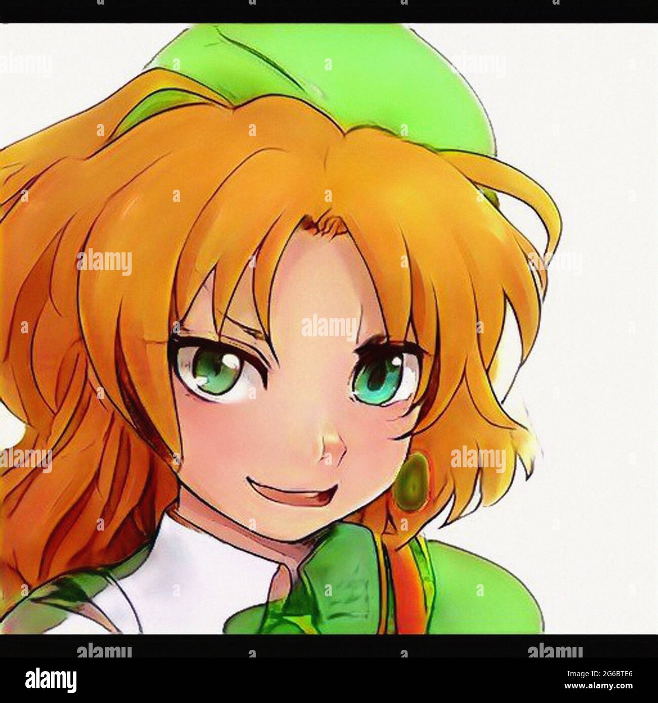 Anime character portrait illustration art Stock Photo - Alamy