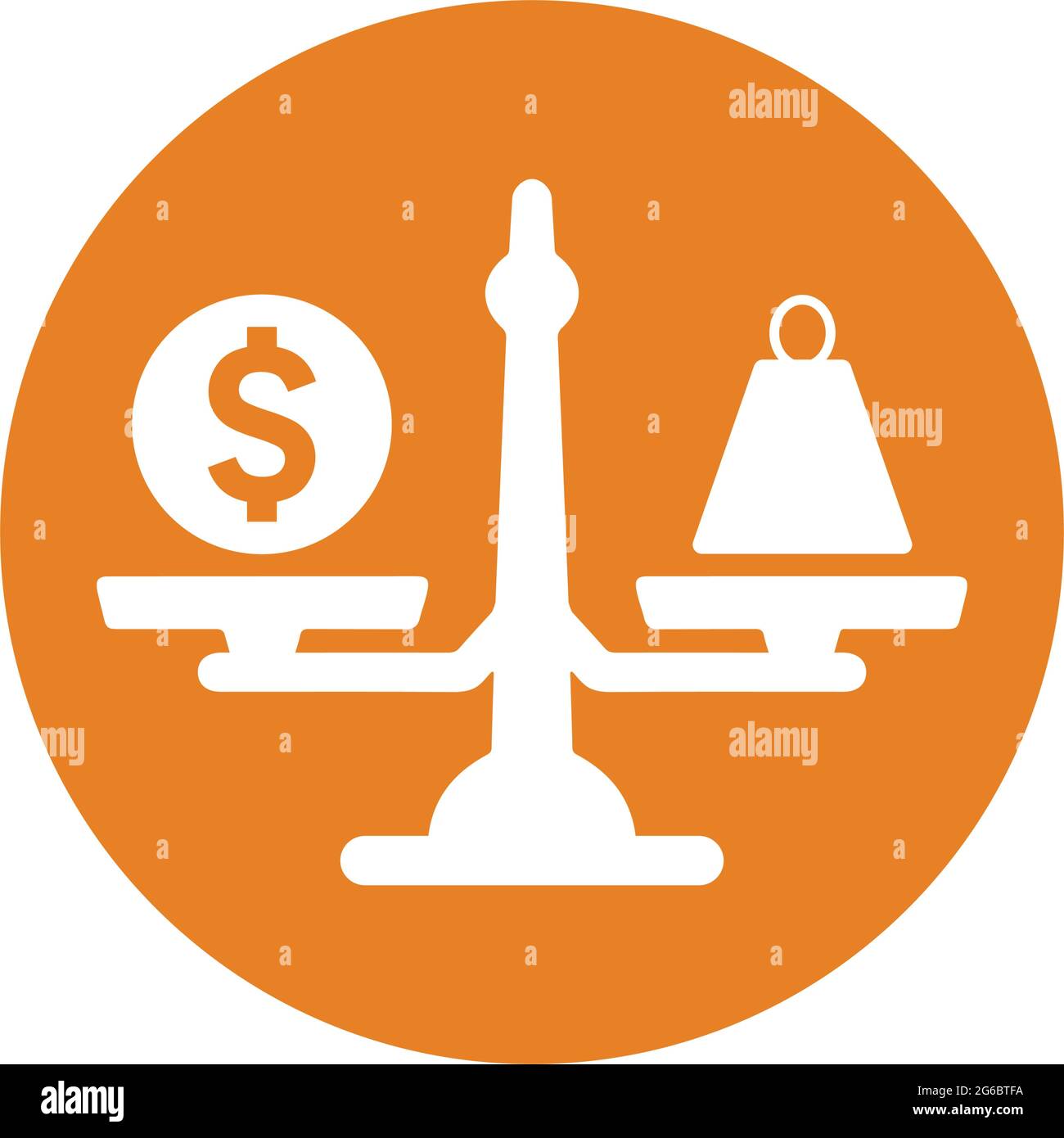 Commerce, scales icon is isolated on white background. Use for graphic ...