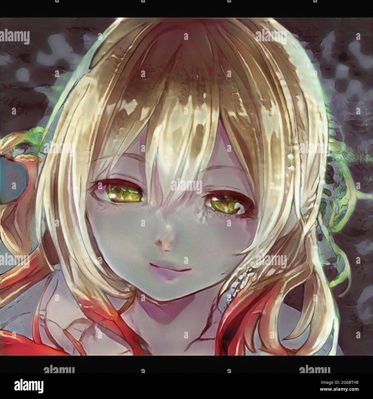 Anime character portrait illustration art Stock Photo - Alamy