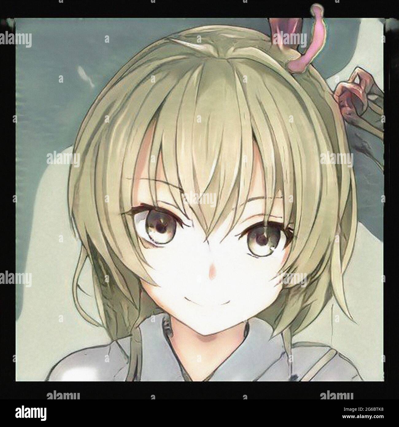 Anime character portrait illustration art Stock Photo - Alamy