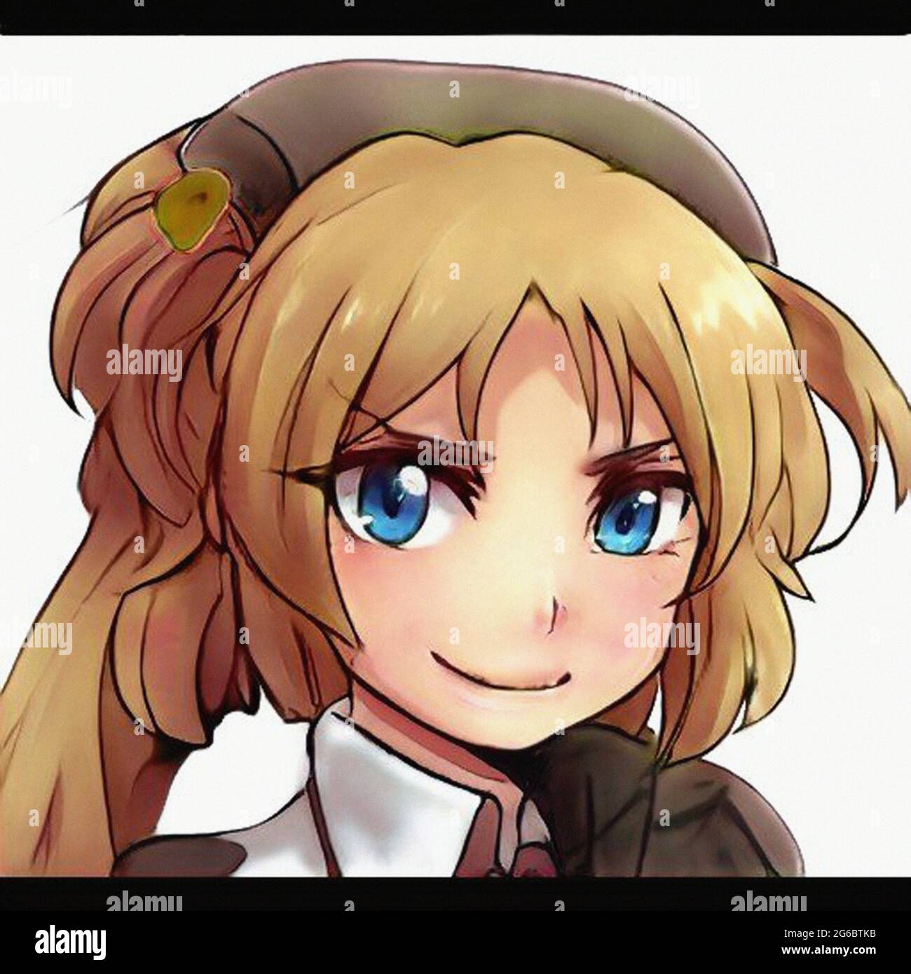 Anime character portrait illustration art Stock Photo - Alamy