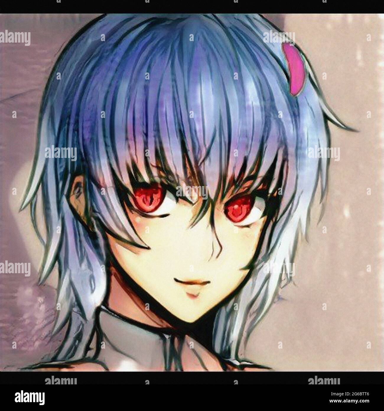 Anime character portrait illustration art Stock Photo - Alamy