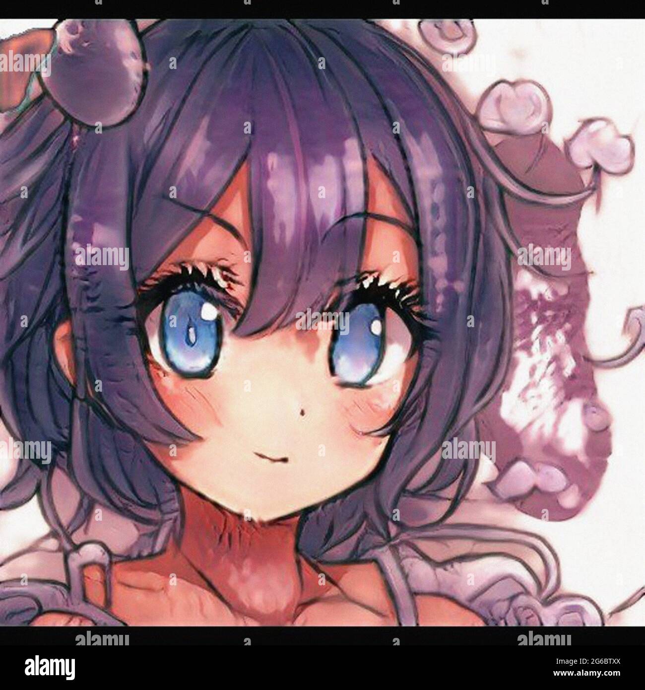 Anime character portrait illustration art Stock Photo - Alamy