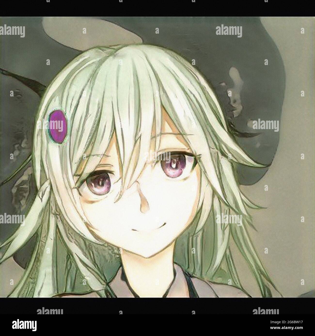 Anime character portrait illustration art Stock Photo - Alamy