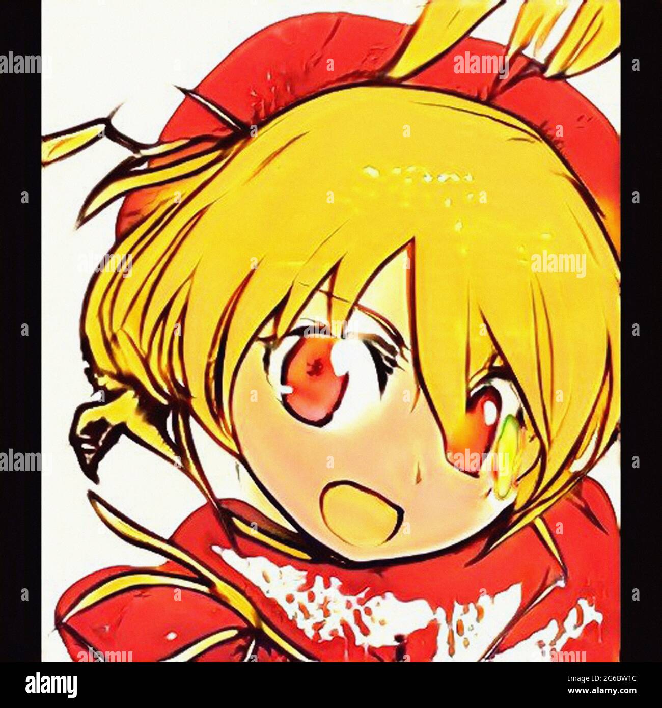 Anime character portrait illustration art Stock Photo - Alamy