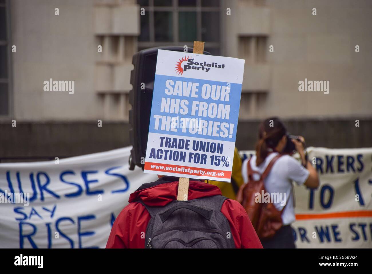 Save our nhs protest 2021 hi-res stock photography and images - Alamy