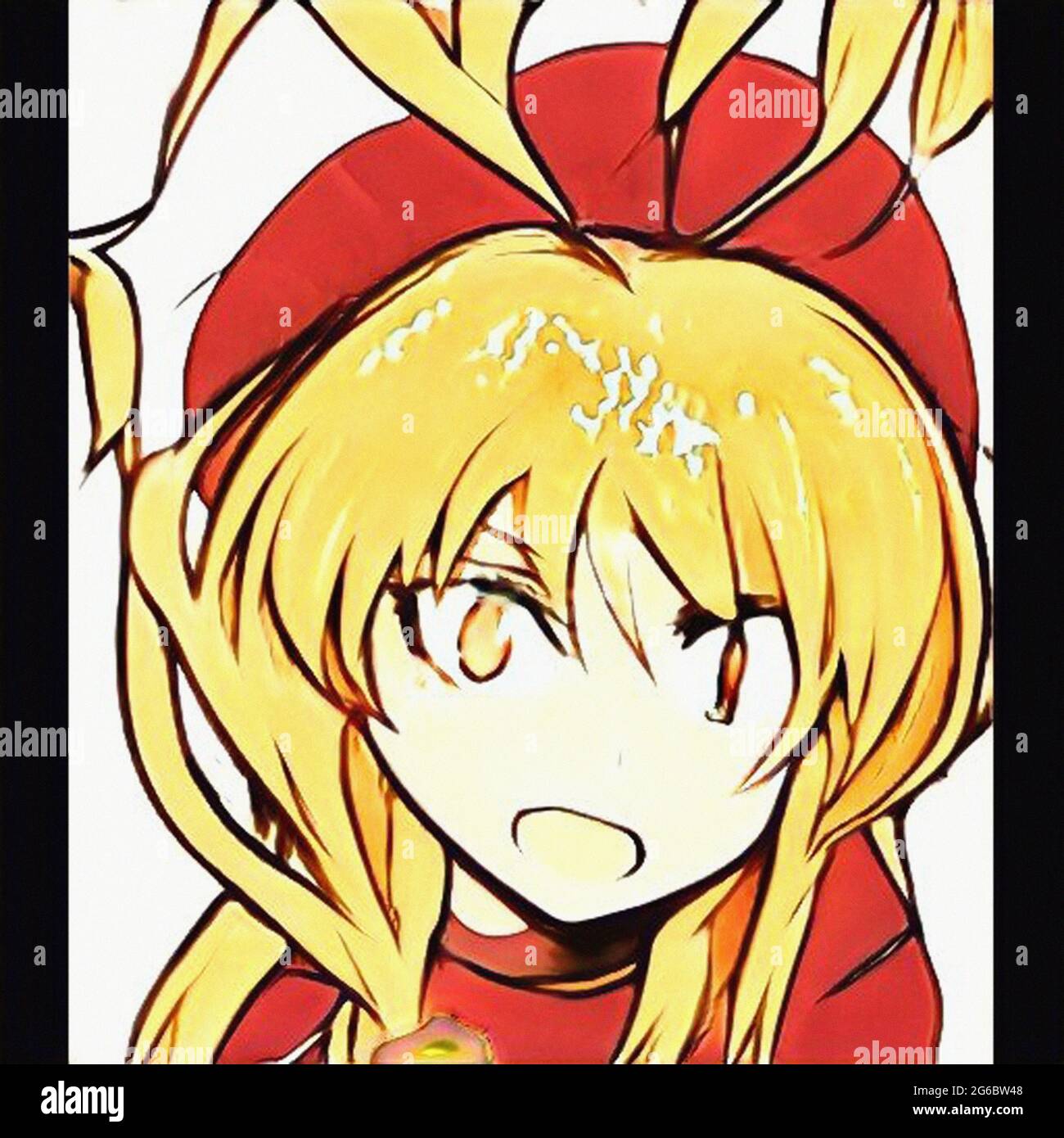 Anime character portrait illustration art Stock Photo - Alamy