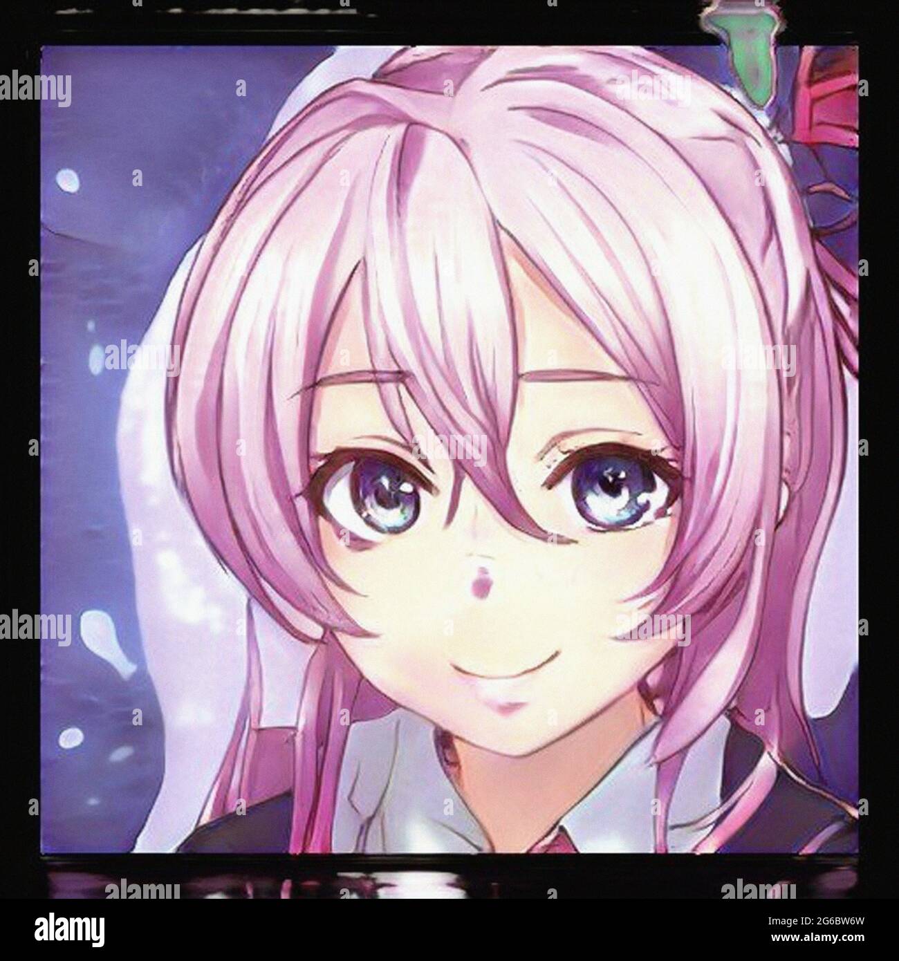 Anime character portrait illustration art Stock Photo - Alamy