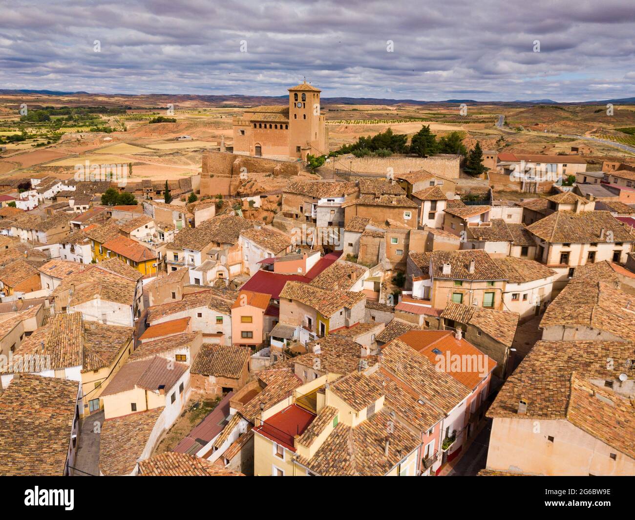 Spanish village Cervera de la Canada Stock Photo - Alamy