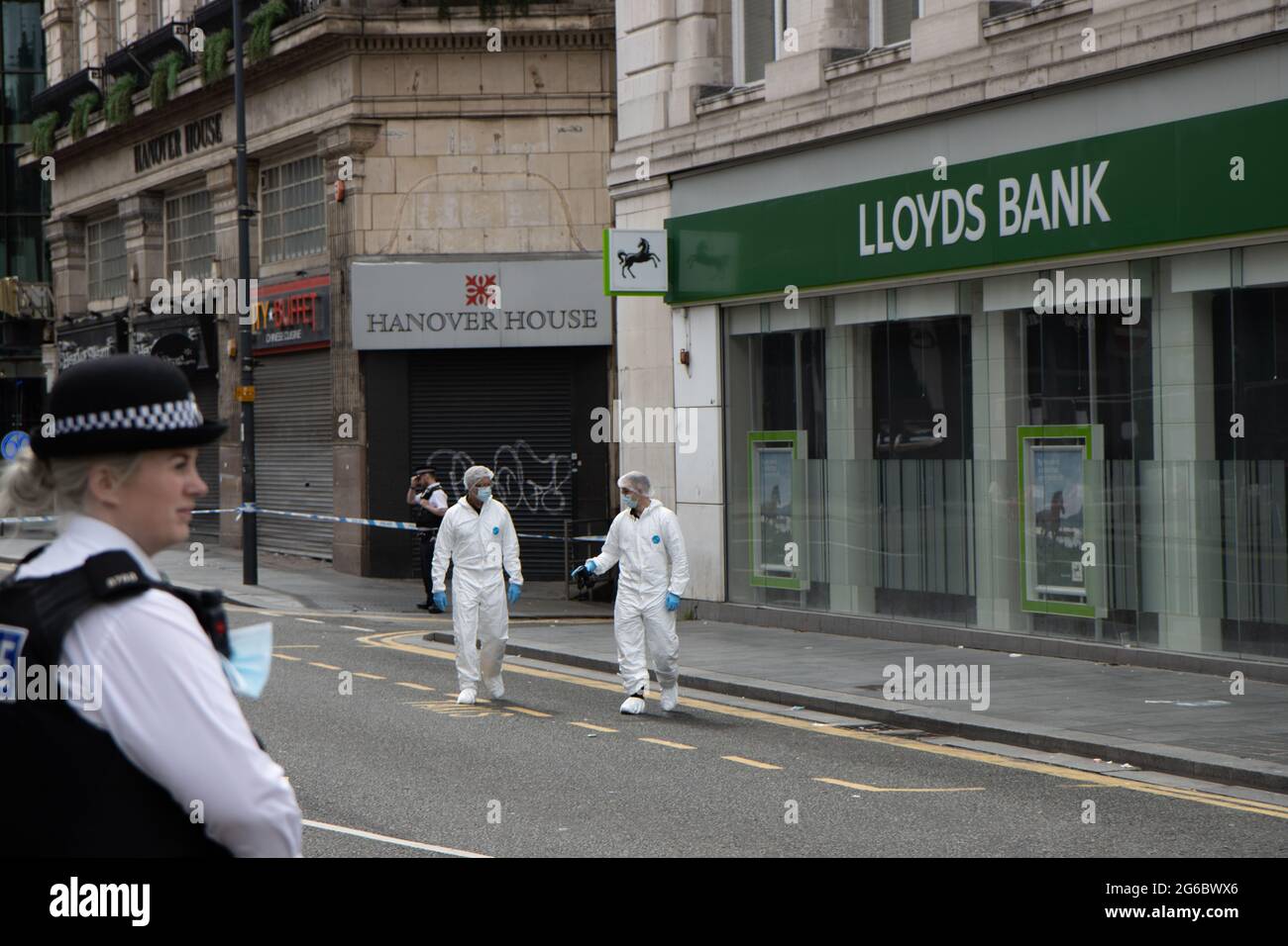 Liverpool, UK. 4th July, 2021. Ongoing Police Investigation at Hanover ...