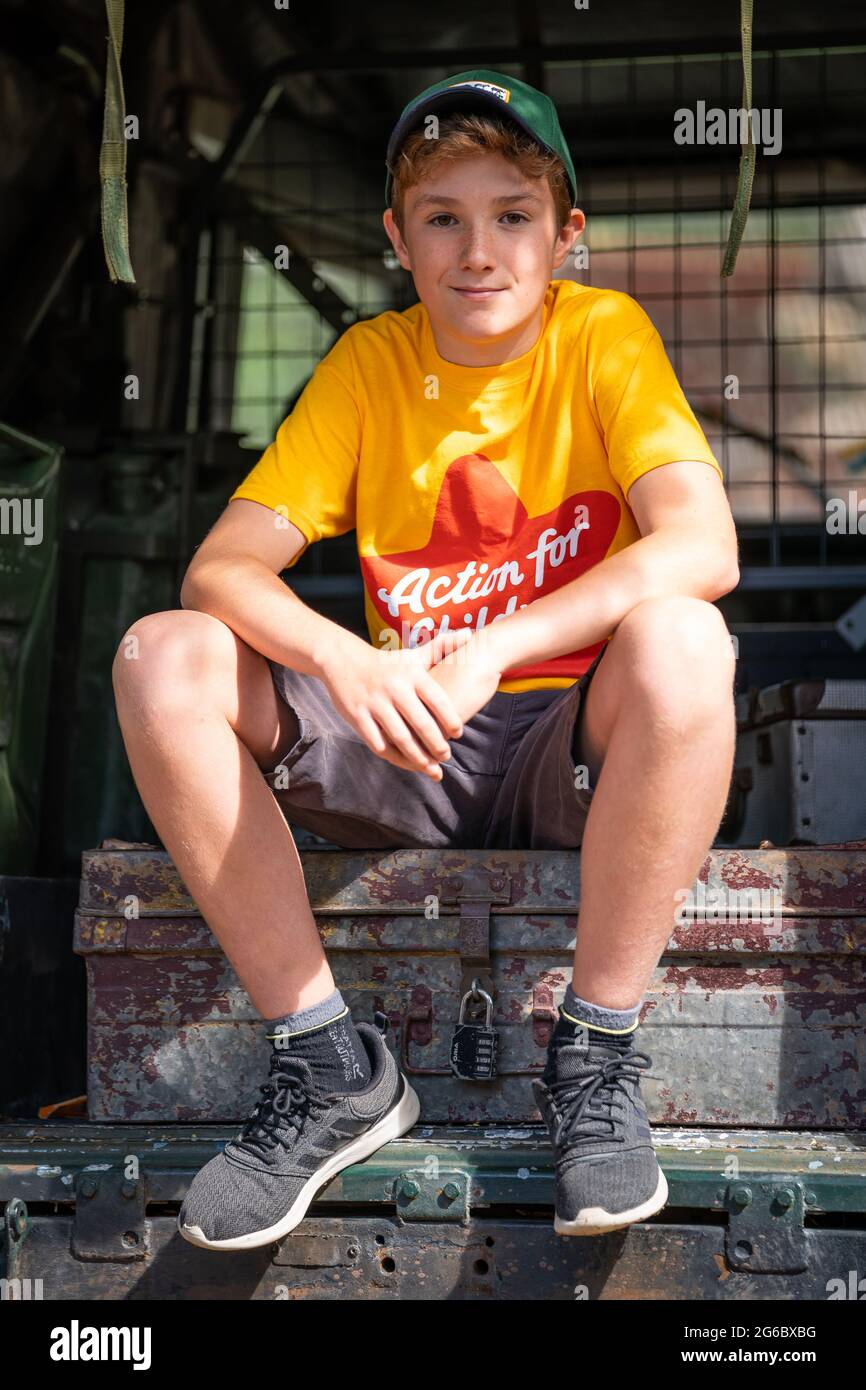 Max Woosey, 11, at ZSL London Zoo for his charity sleepover to raise ...