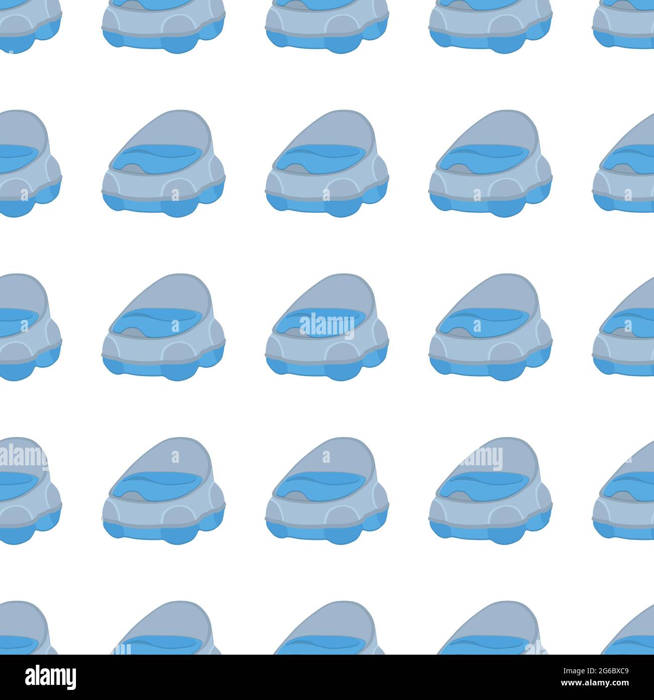 Abstract seamless plastic baby pots with comfortable handle, kid potty ...