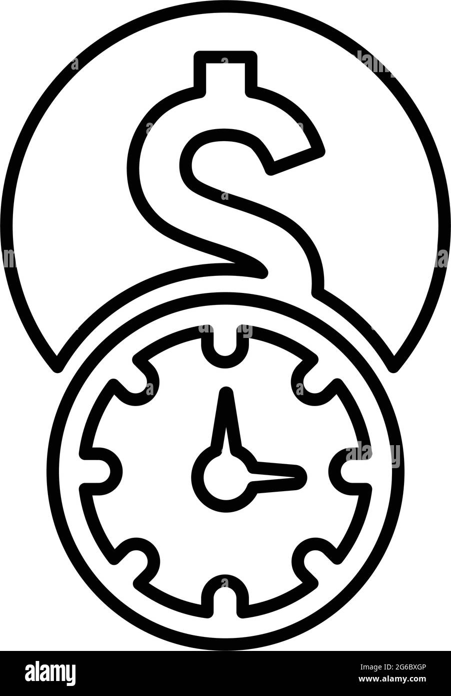 Finance, money, dollar, clock icon - Perfect use for designing and ...