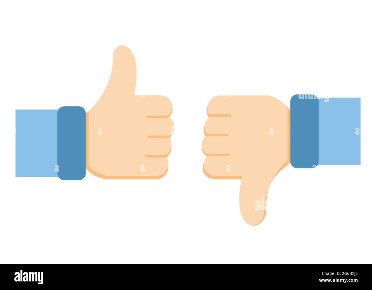 Like dislike symbols yes Cut Out Stock Images & Pictures - Alamy