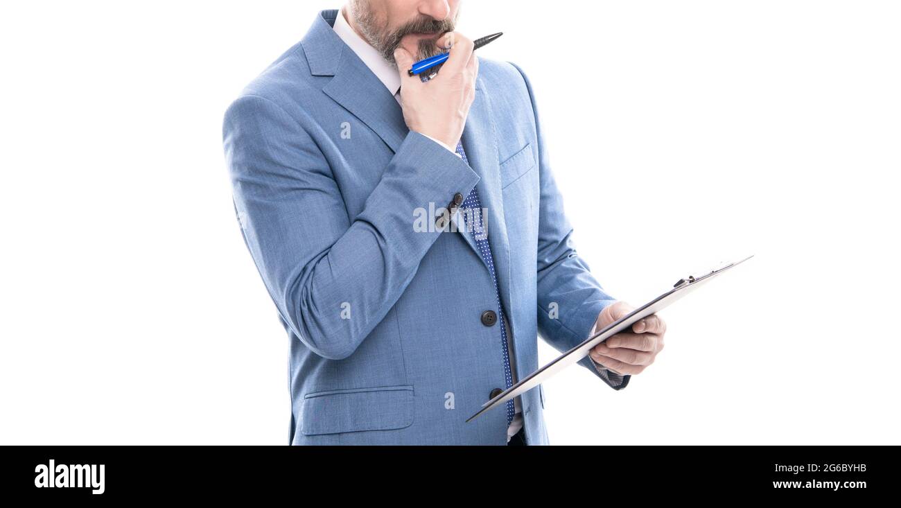 business expertise. successful man making notes. entrepreneur read ...