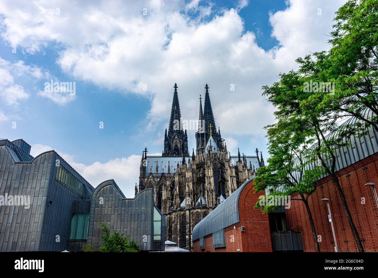 C, GERMANY - May 21, 2018: The facade of the cathedral in Cologne Koln ...