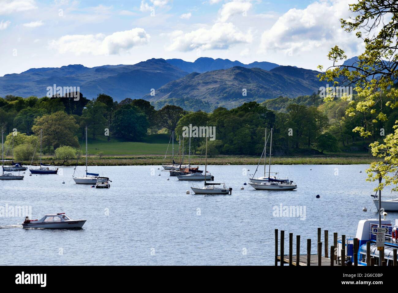 Ambleside Lake Windermere Lake District England UK Stock Photo - Alamy