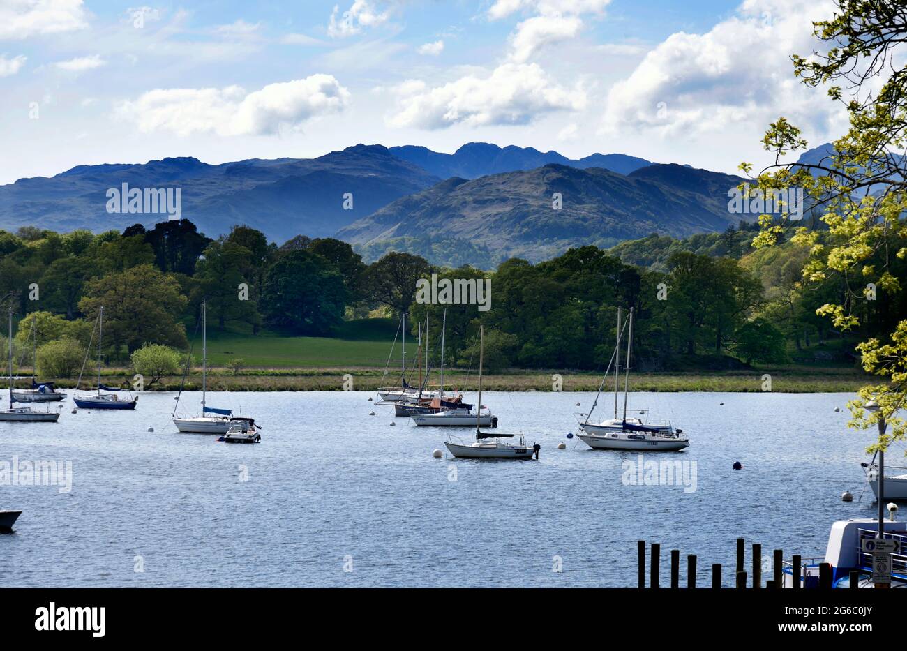 Ambleside Lake Windermere Lake District England UK Stock Photo - Alamy