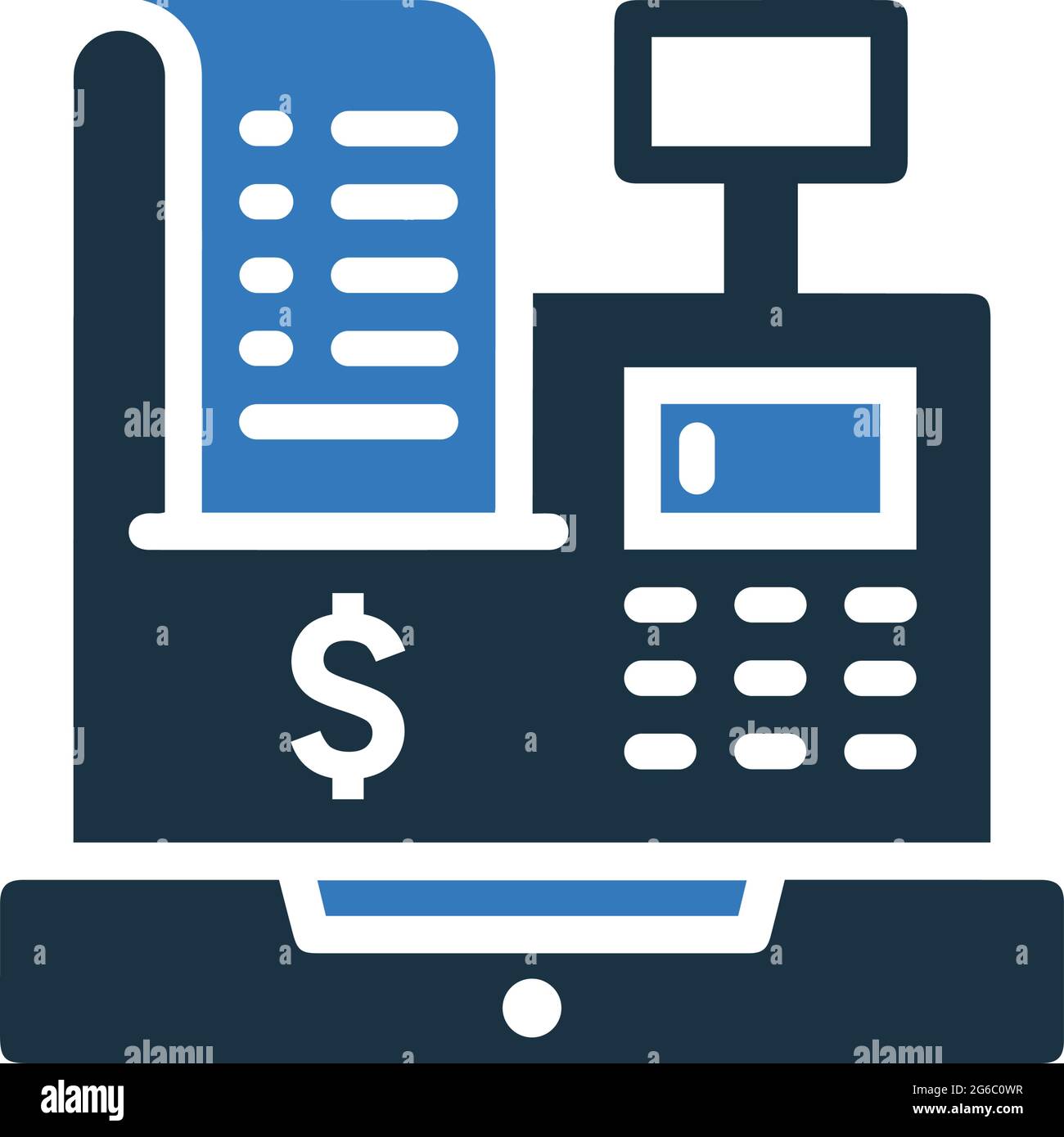 Shopping, counter, cashbox icon - Simple editable vector EPS file Stock ...