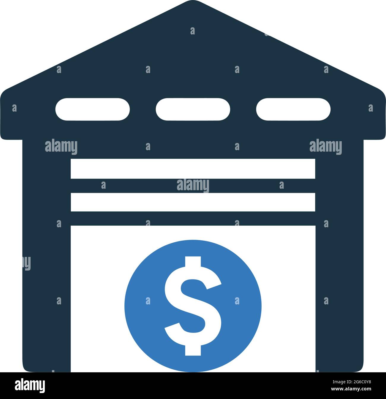 Storage, garage, bank icon - Simple editable vector EPS file Stock ...