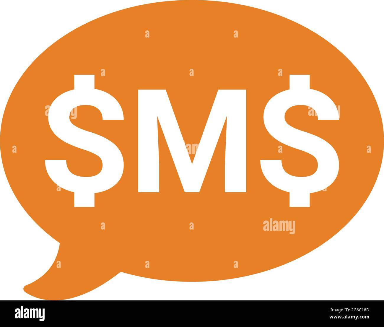 Text message, communication, sms icon - Simple editable vector EPS file ...