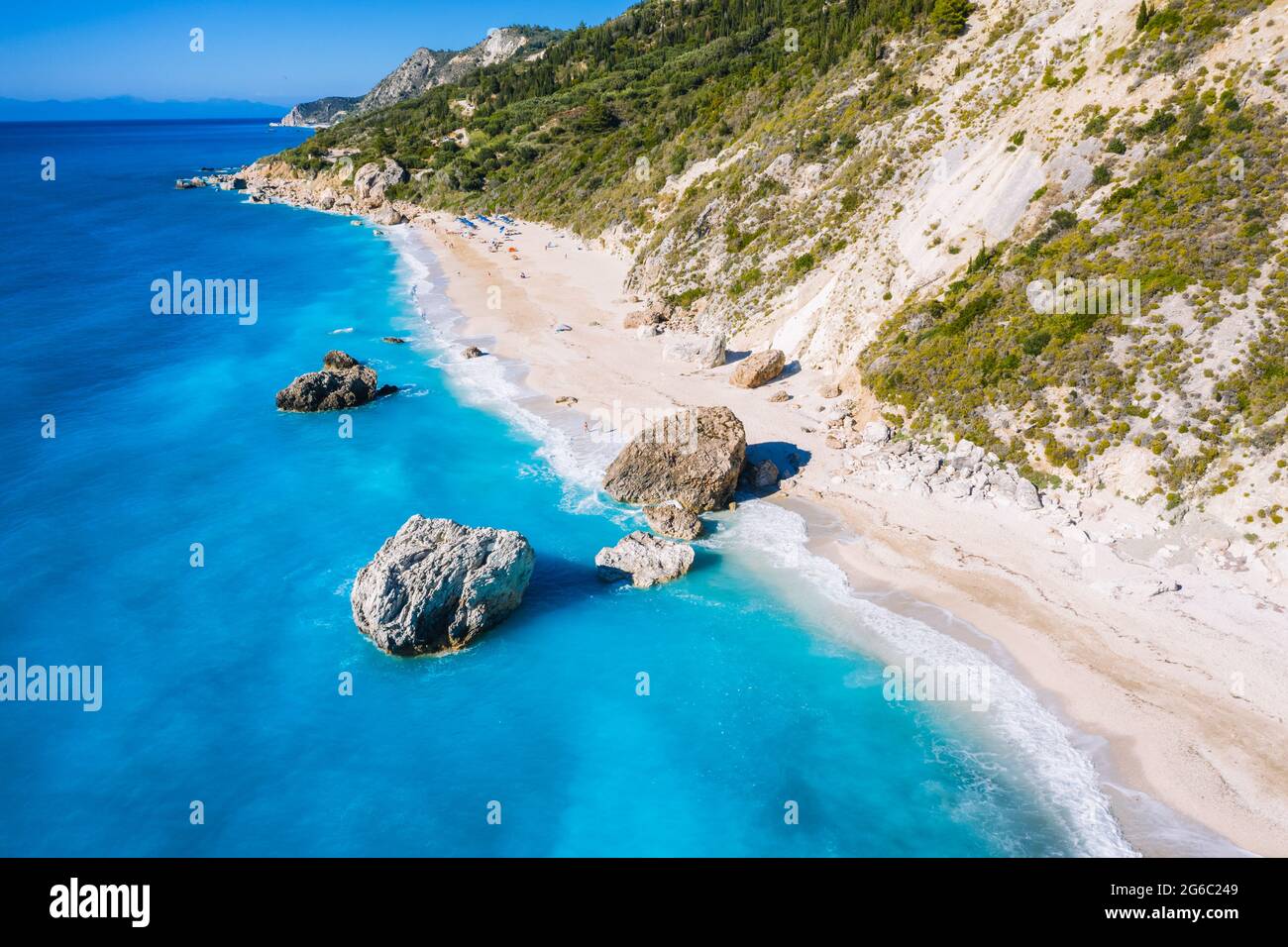Kalamitsi beach aerial hi-res stock photography and images - Alamy