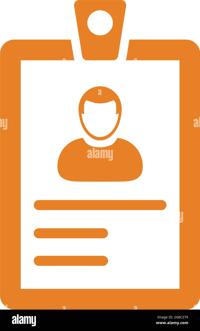 Profile, account, access card icon - Simple editable vector EPS file ...
