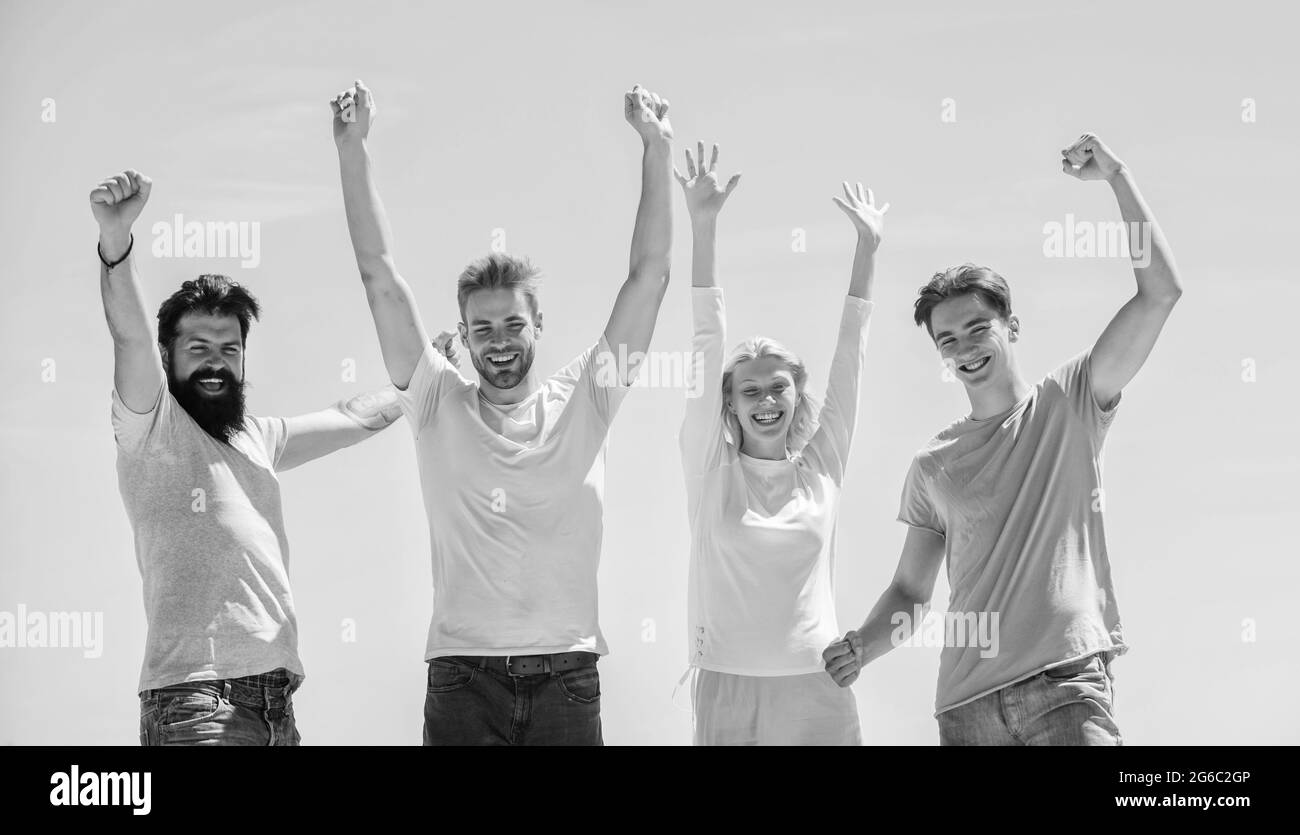 Success and achievement. Cheerful people communicating. Networking ...