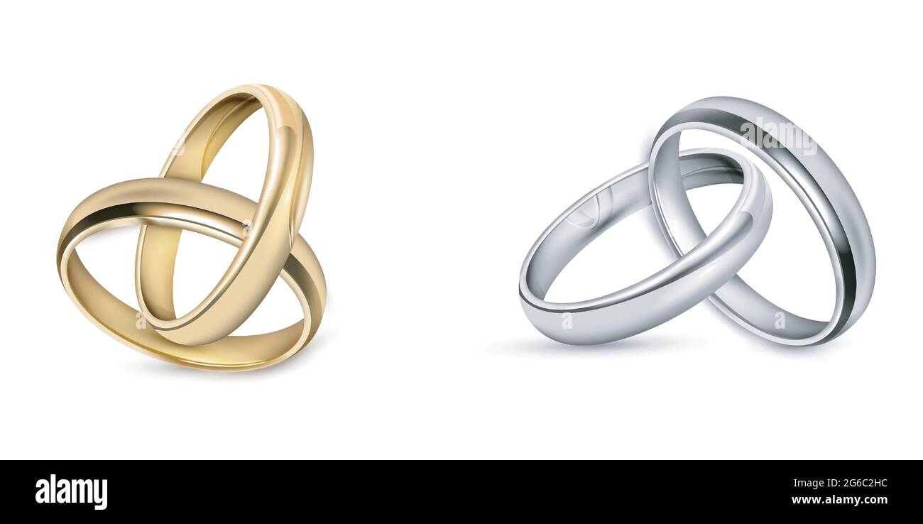 Wedding Ring Vector Silver