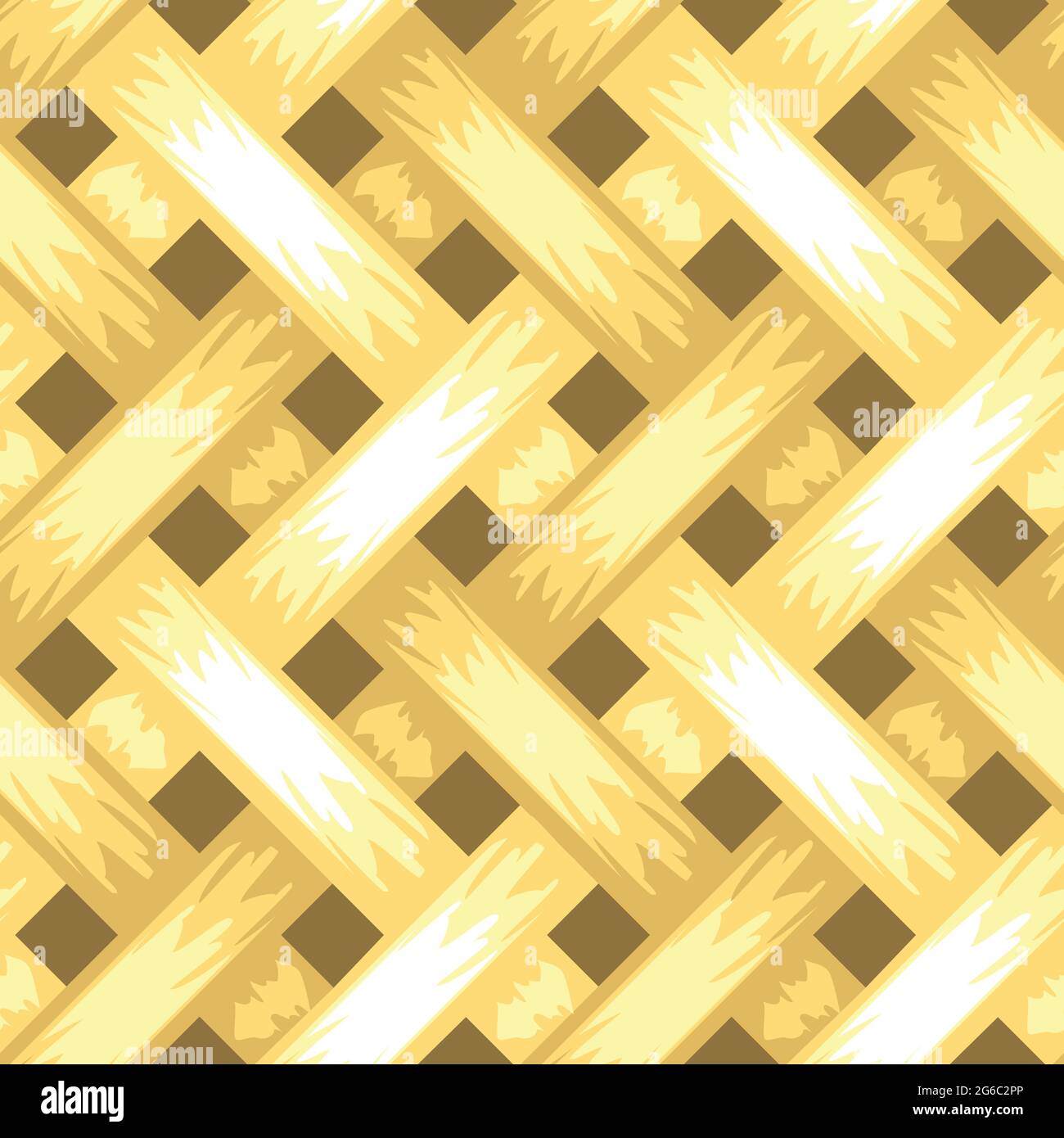 Seamless vector pattern braided texture with yellow. Weaved background ...