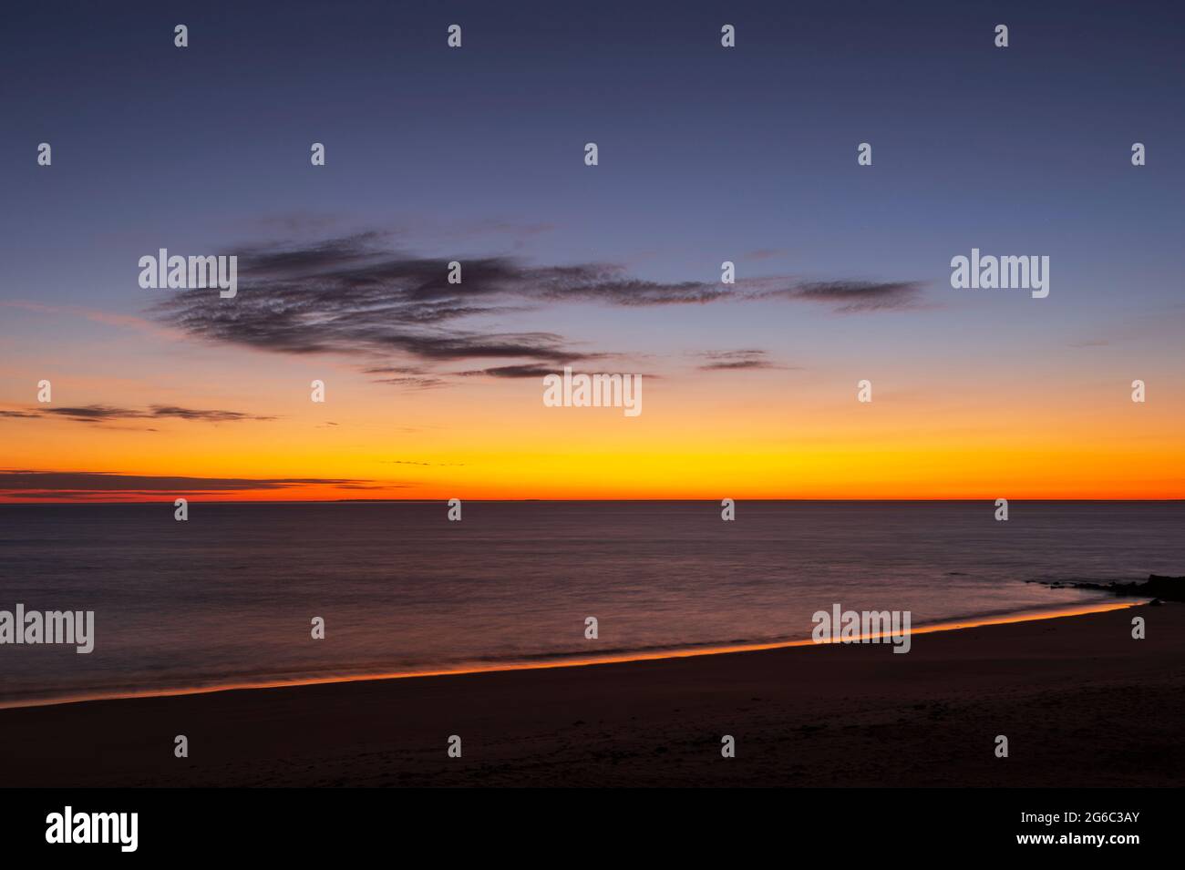 Spectacular red sky at sunrise over Pender Bay Escape, Dampier ...