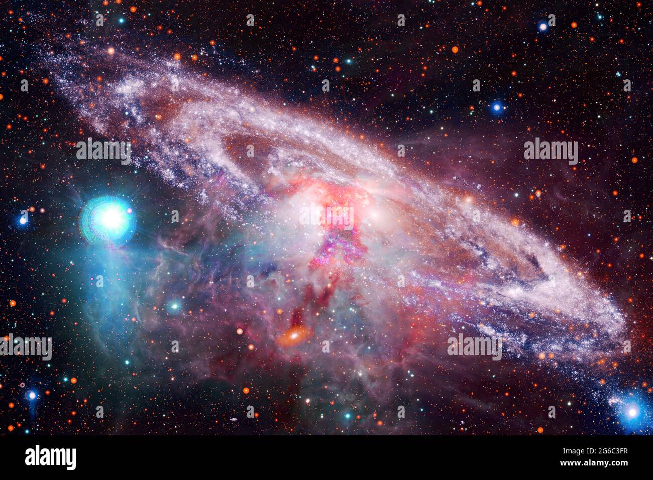 Cluster of stars. Starfield. Nebula. Elements of this image furnished ...