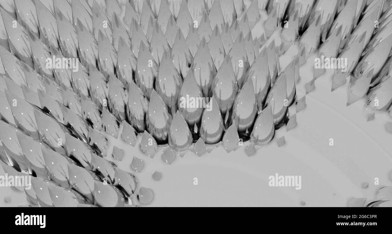 Image of multiple grey brushes moving in formation Stock Photo - Alamy