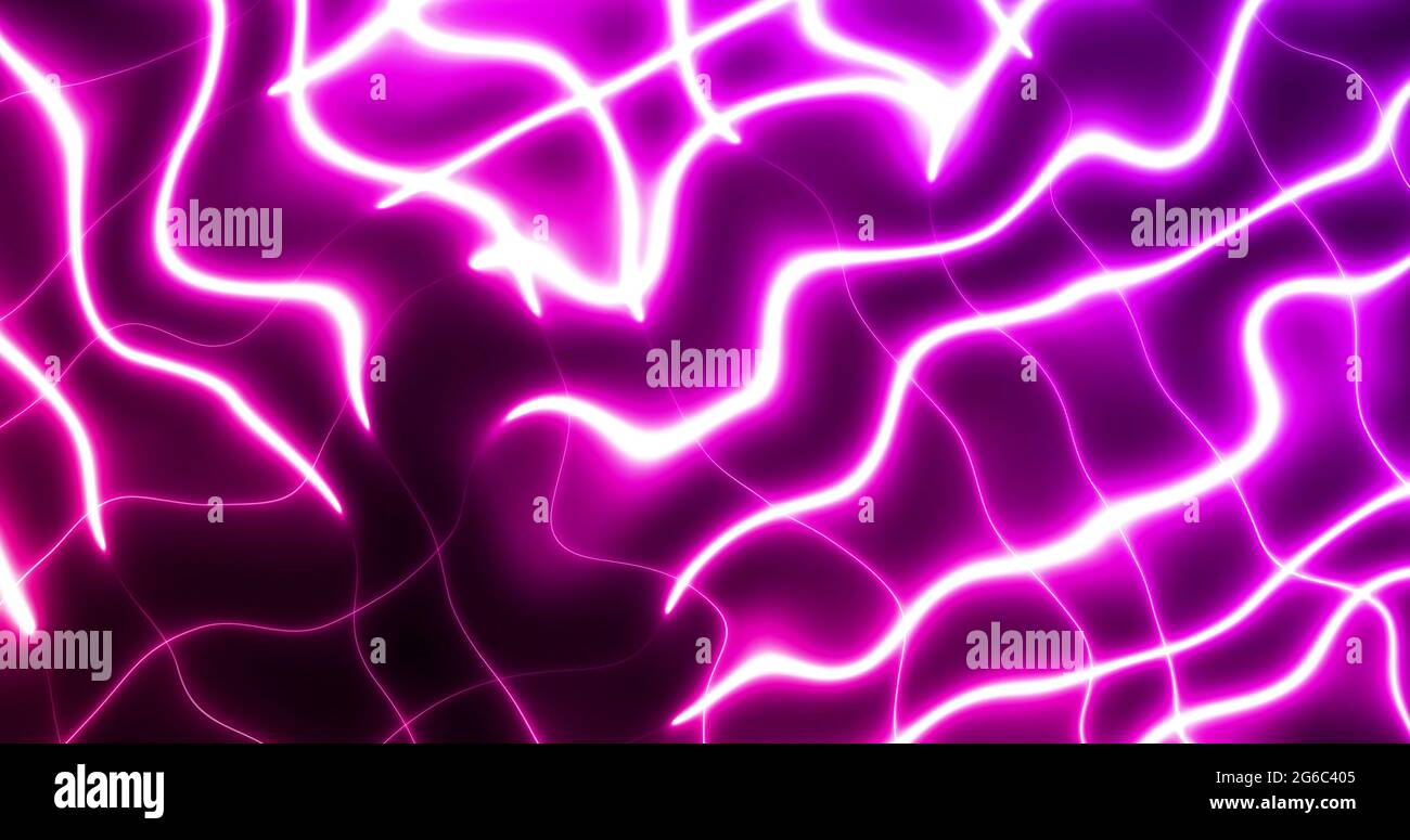 Image of glowing neon pink and purple mesh moving on seamless loop on ...