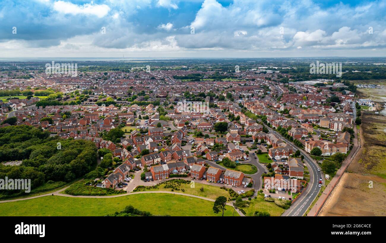 Southampton Bay from above Stock Photo - Alamy