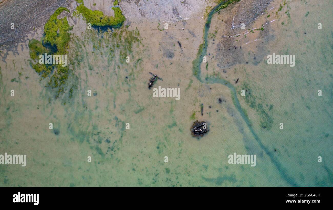 Southampton Bay from above Stock Photo - Alamy