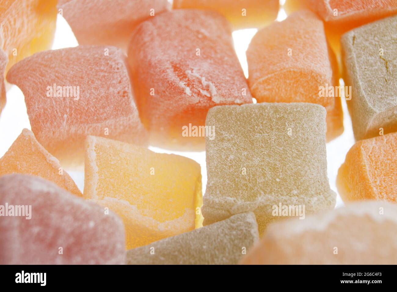 traditional Turkish delight in various colors Stock Photo - Alamy