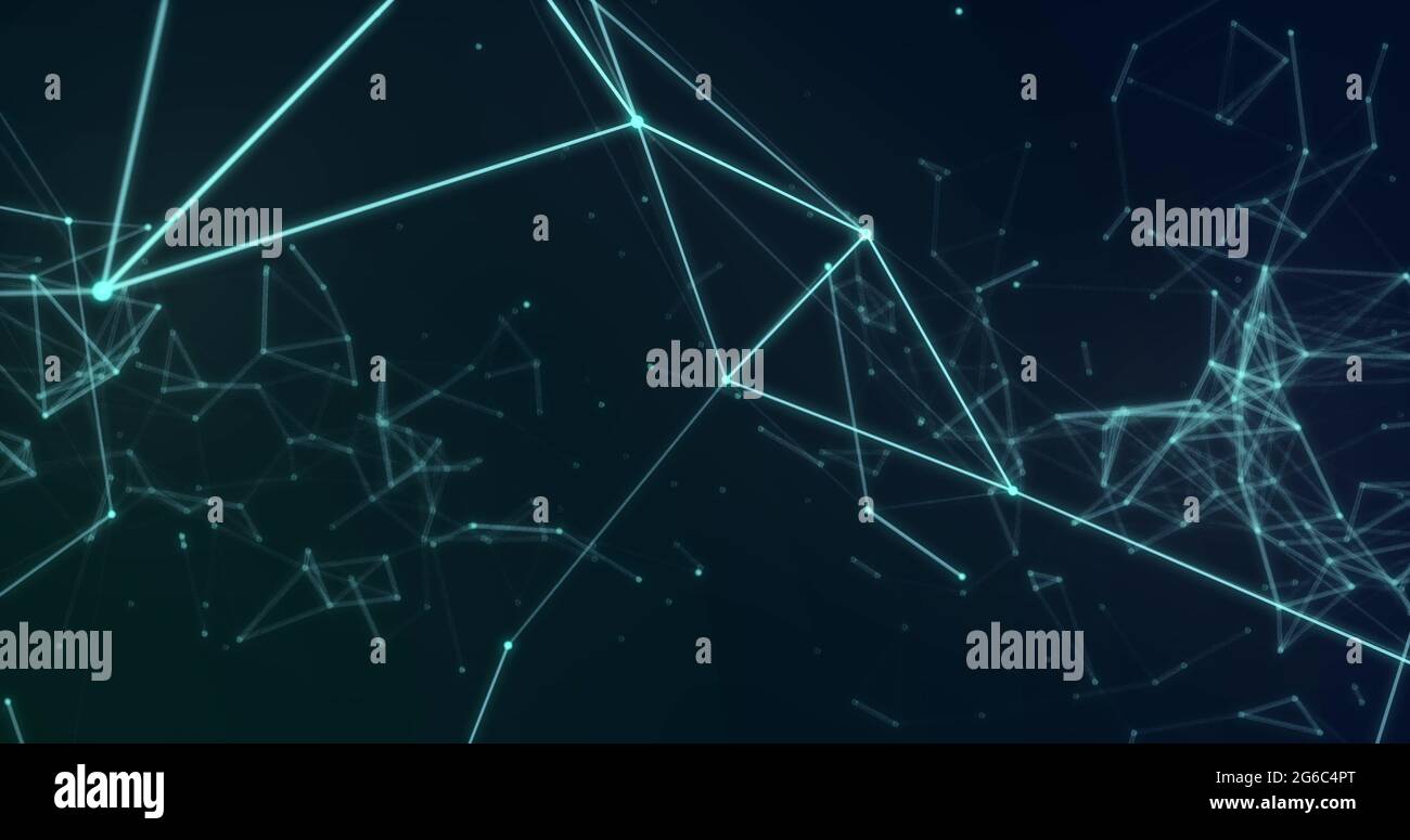 Loop moving green particles background hi-res stock photography and ...