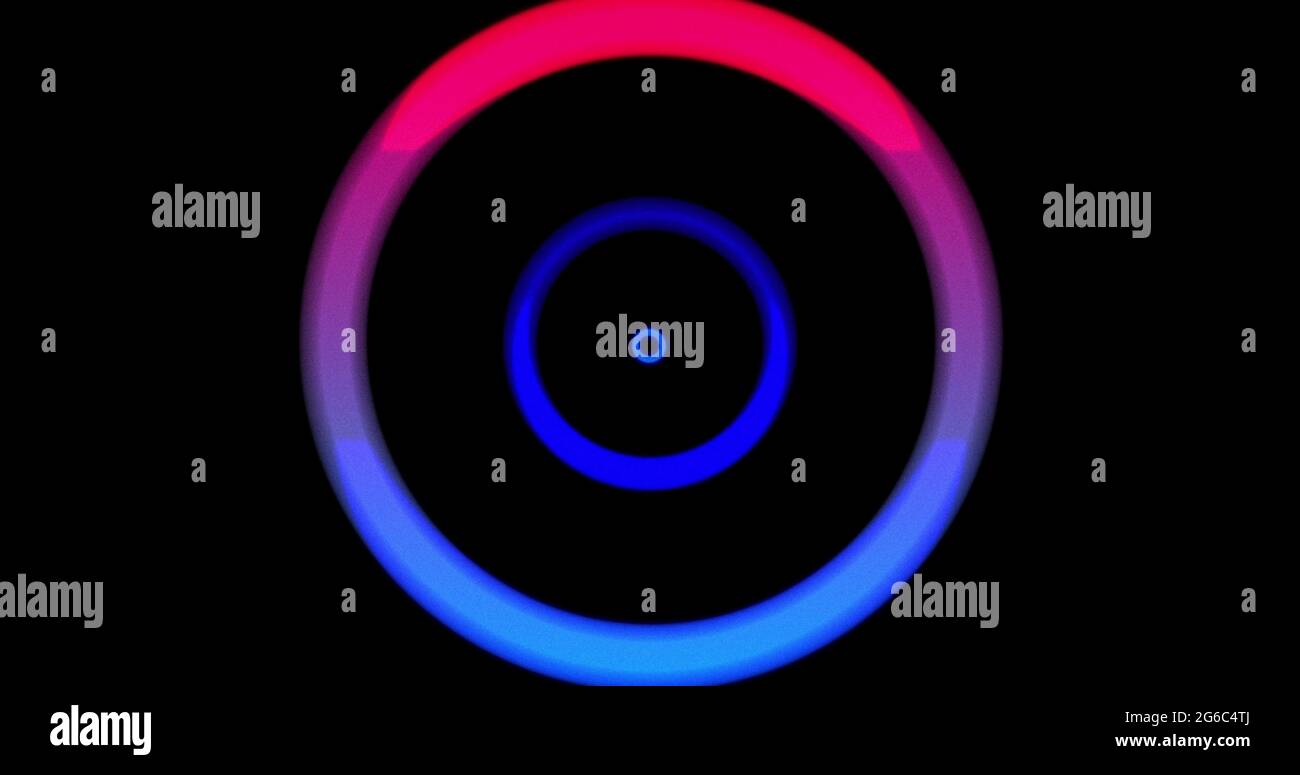 Multiple neon circles spinning hi-res stock photography and images - Alamy