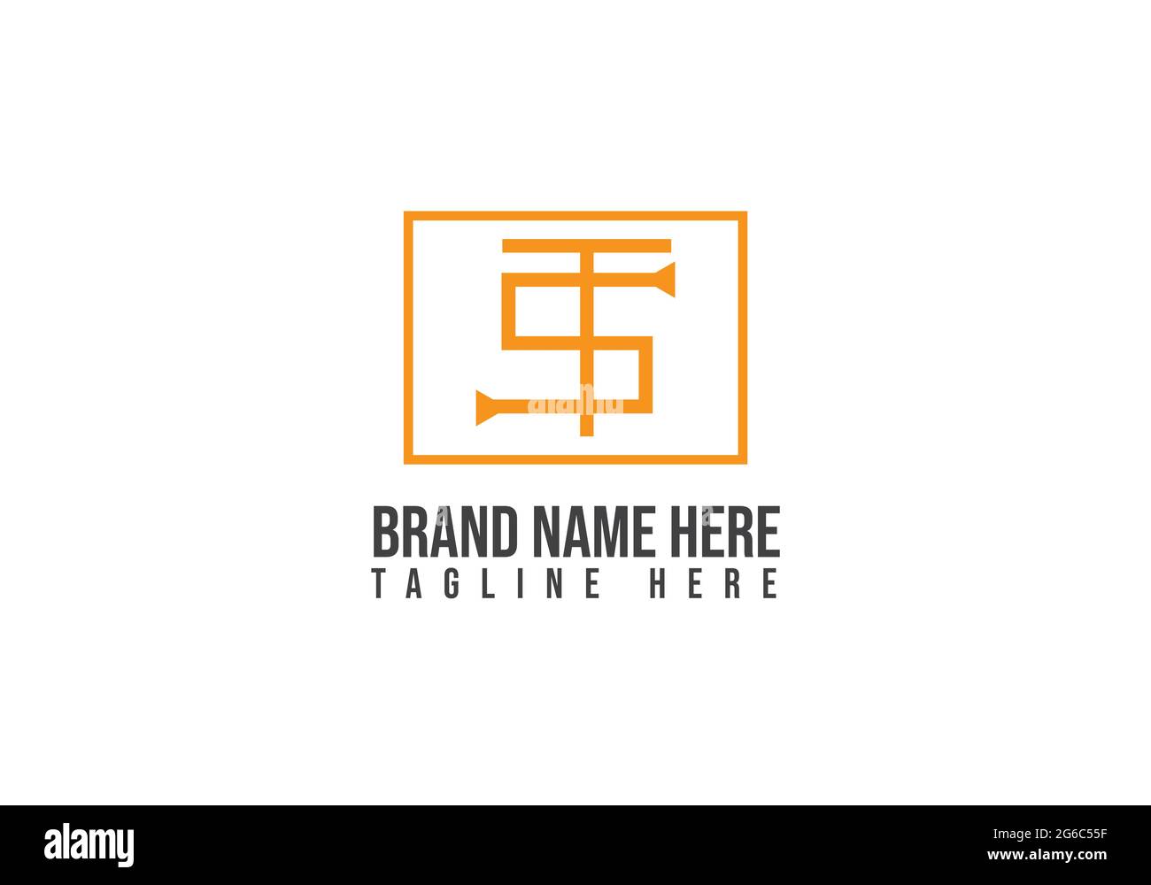 ST letter logo design and vector template design Stock Vector Image ...