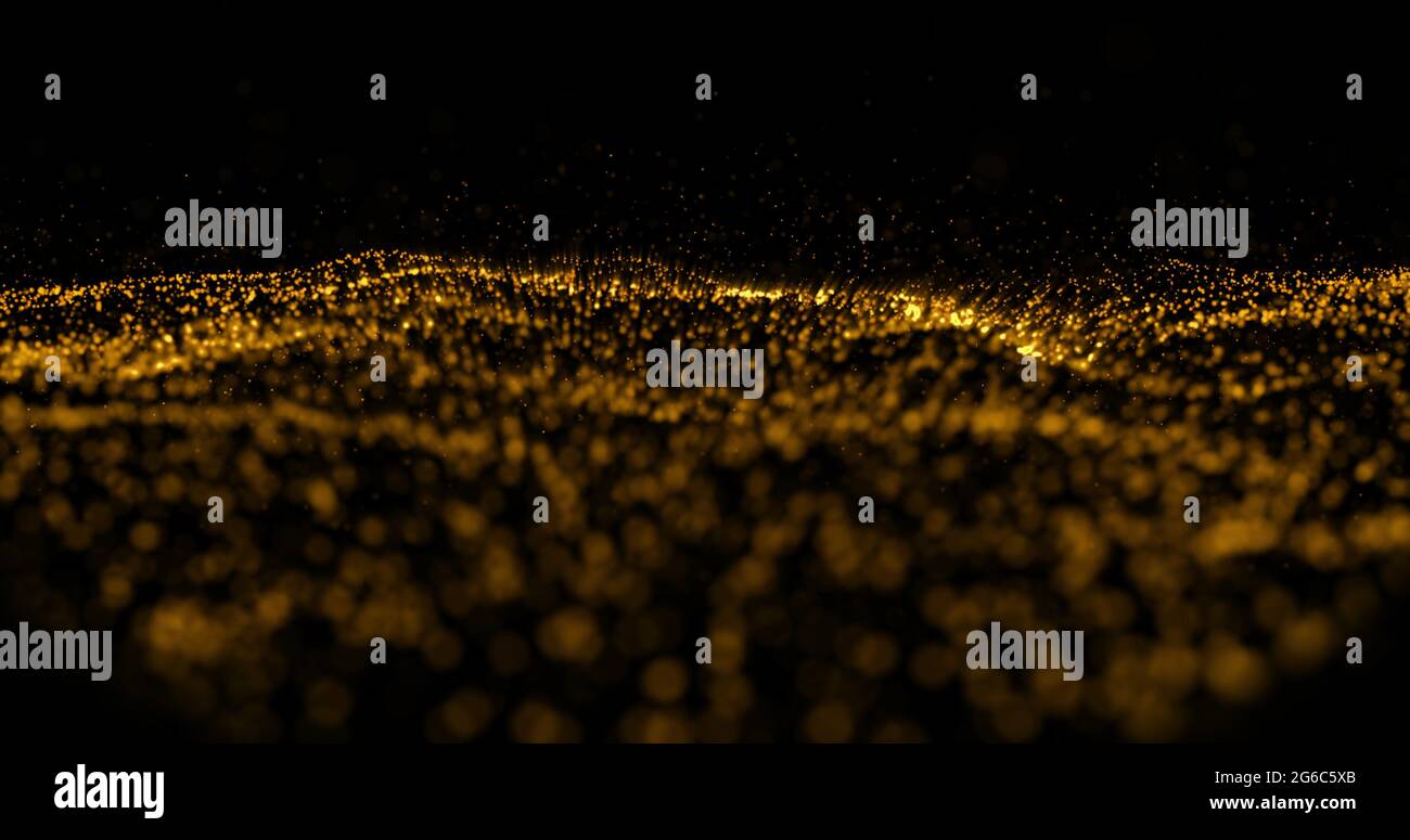 Particles gold background loop hi-res stock photography and images - Alamy