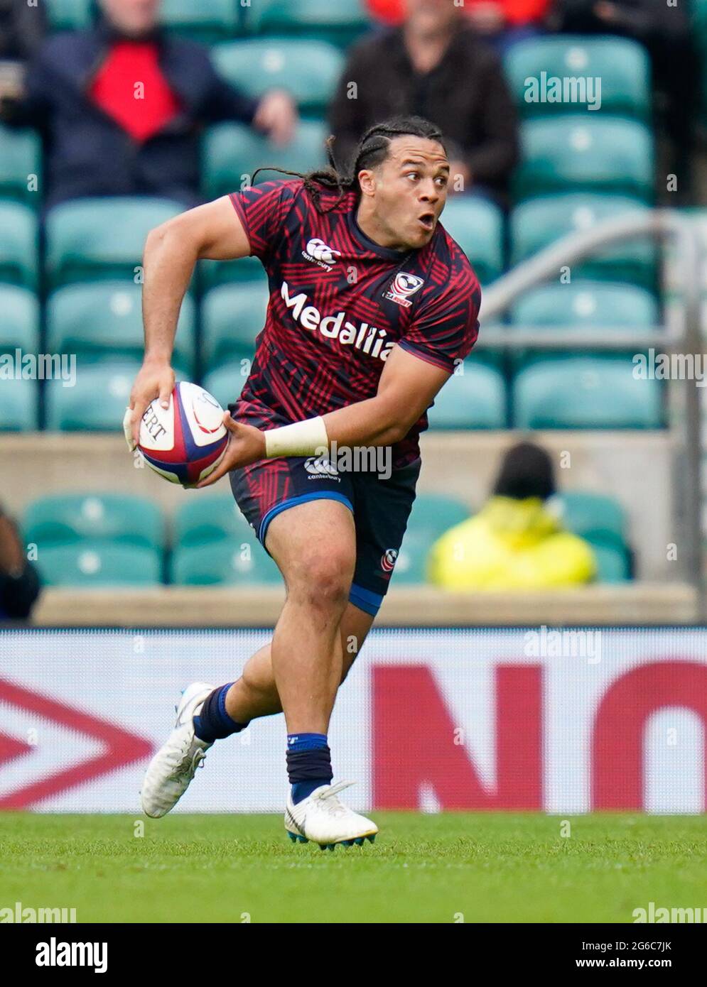 USA Rugby's wing Mikey Te’o during the England -V- USA Rugby match on ...